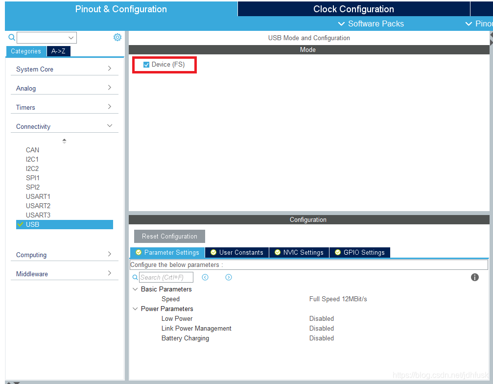 使用CubeMx五分钟搞定USB虚拟串口_cubemx usb接收-CSDN博客