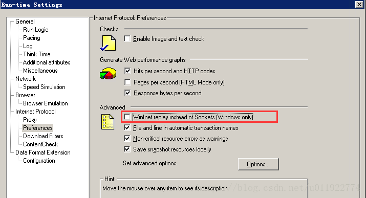 LoadRunner回放脚本报27776解决办法_winlnet replay instead of sockets-CSDN博客