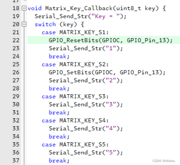 STM32F103 实现 4x4 矩阵键盘的扫描（行列扫描法）_stm32矩阵键盘扫描程序-CSDN博客