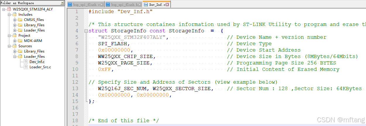 设计NOR Flash（SPI接口）的Flashloader(MCU: stm32f4)-CSDN博客
