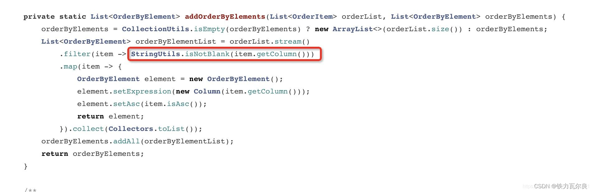 com.baomidou.mybatisplus.core.toolkit.StringUtils.isNotBlank(Ljava/lang/CharSequence；)Z-CSDN博客