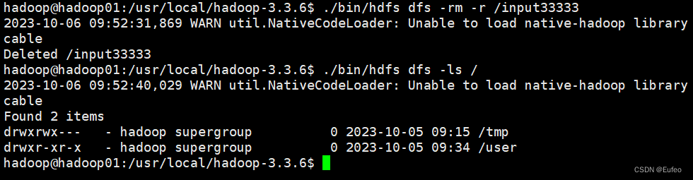 Hadoop(04) HDFS编程实践操作_使用vim编辑器,在本地linux文件系统的“ home hadoop ”目录下创建一个文件_hdfs vim-CSDN博客