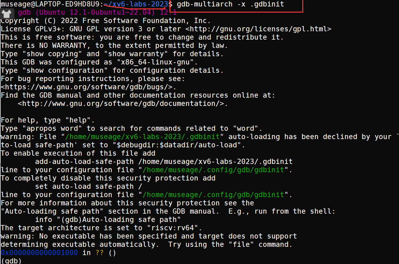 MIB 6.S081 System calls（1）using gdb_looking at the backtrace output, which function ca-CSDN博客