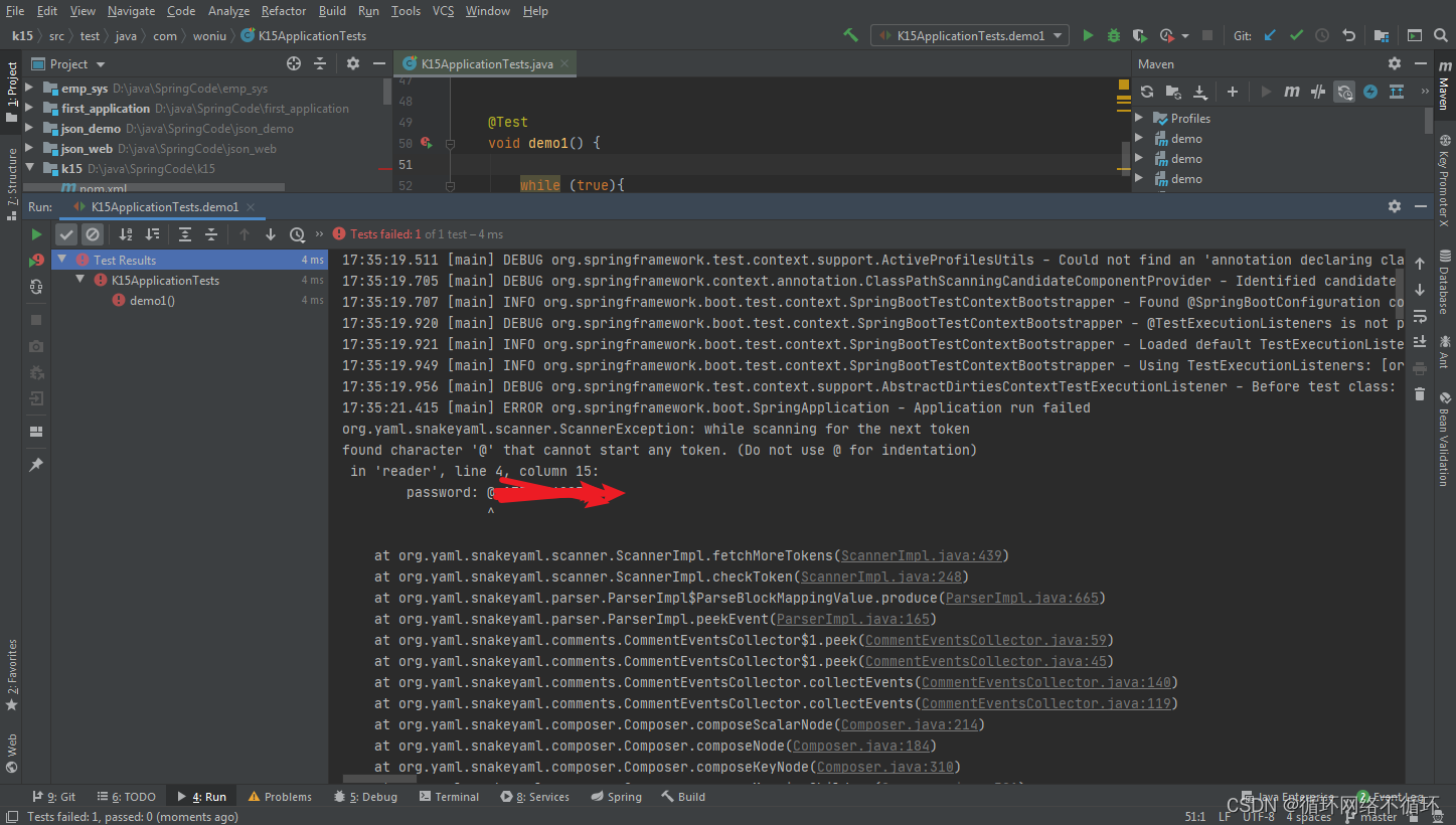 found character ‘@‘ that cannot start any token. (Do not use @ for indentation)_found character ...