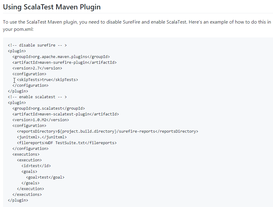 Scala Scalatest Maven 集成测试配置_scalatest-maven-plugin-CSDN博客