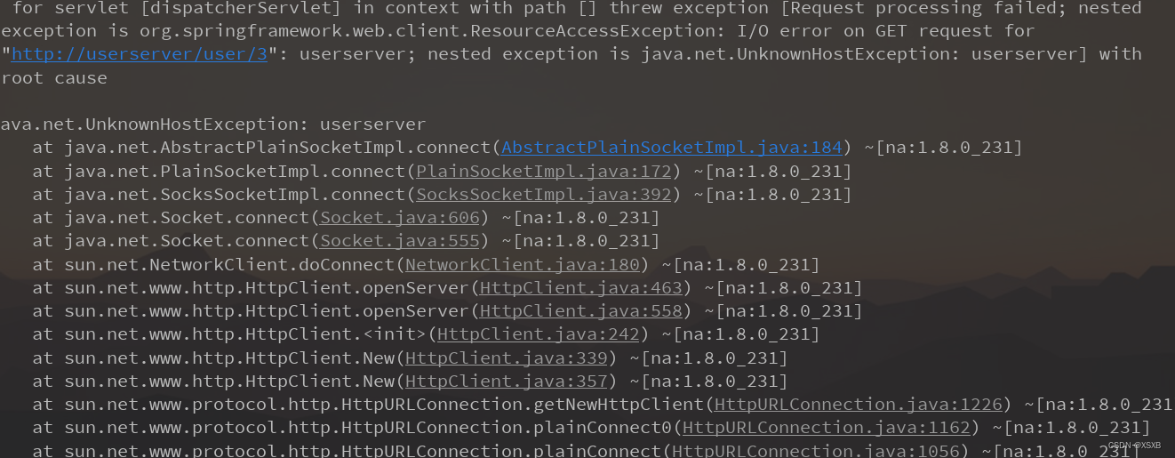 使用nacosjava.net.UnknownHostException xxx解决方法_nacos feign 服务名调用 unknowhostexception-CSDN博客