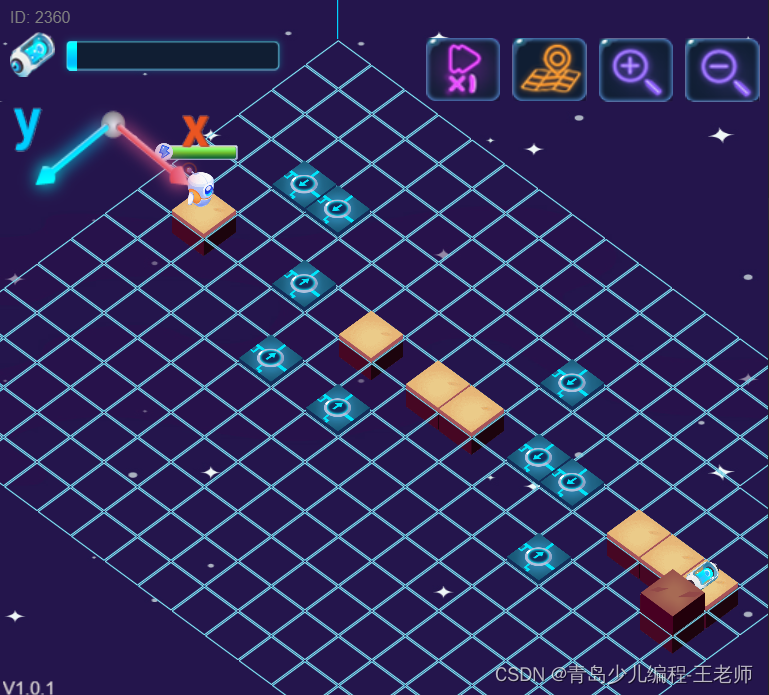 ICode国际青少年编程竞赛- Python-3级训练场-坐标判断1-CSDN博客
