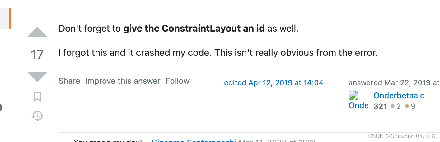 【Android】自定义约束布局问题解决：All children of ConstraintLayout must have ids to use ConstraintSet-CSDN博客