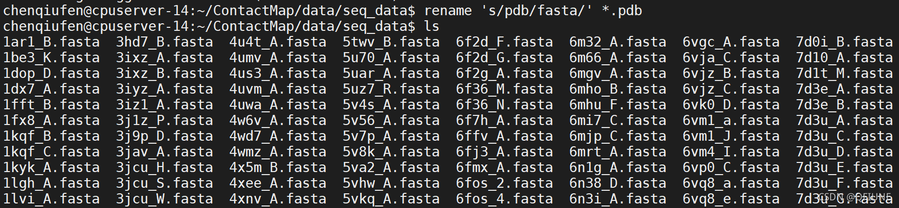 在 Linux 上一次性批量重命名一组文件_fa文件转为fasta-CSDN博客