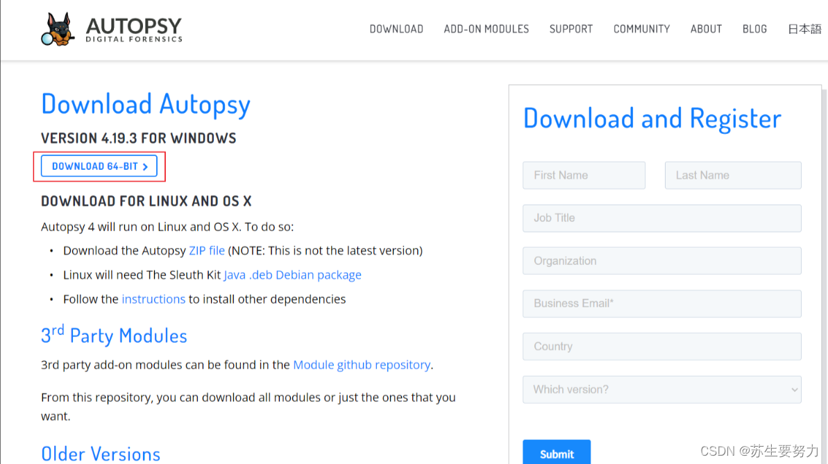 Autopsy数字取证软件的下载安装（Windows）_autopsy下载-CSDN博客