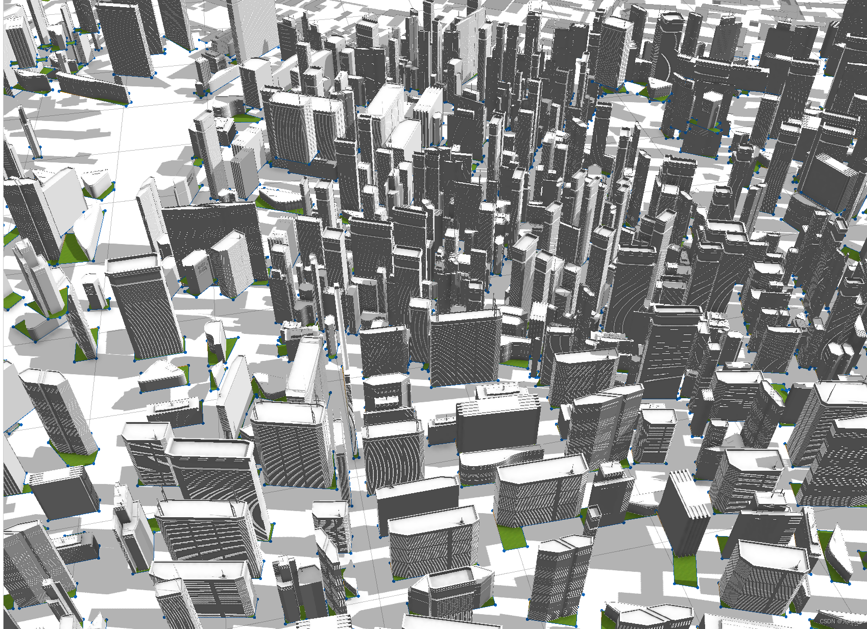 Cityengine精品白膜建筑规则，含建筑细节。_cityengine中国建筑-CSDN博客
