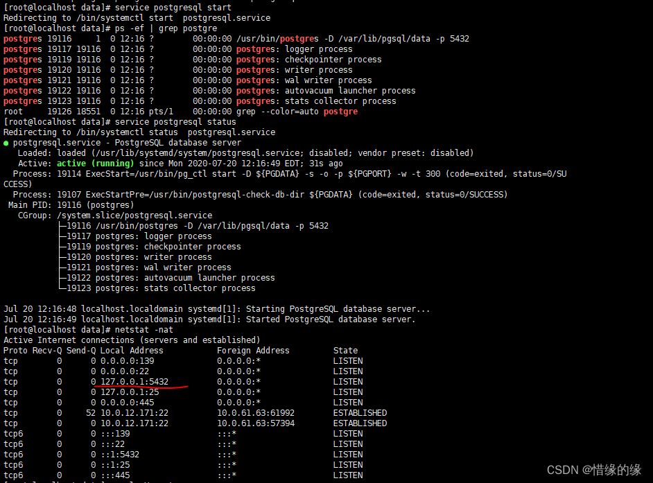 Linux安装PostGresql步骤，yum方法安装（超详细，一次成功）_yum search postgresql-CSDN博客