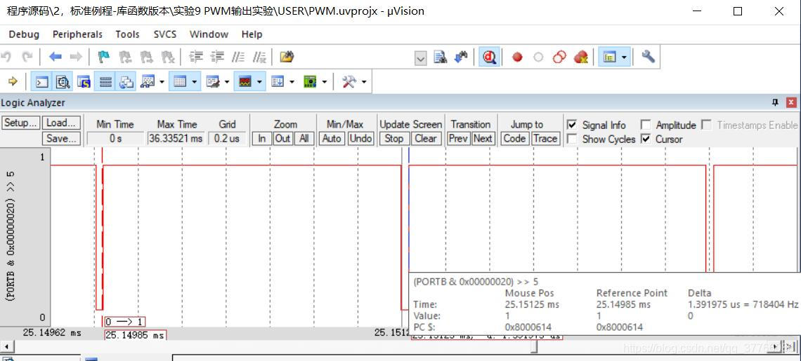 Keil5仿真 STM32F103 PWM频率不正常_keil中逻辑分析仪显示频率不正常-CSDN博客