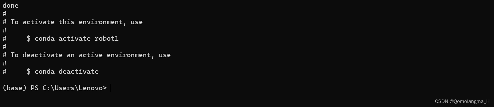 conda命令大全（create/info/init/install/list/package/remove/rename/run ...