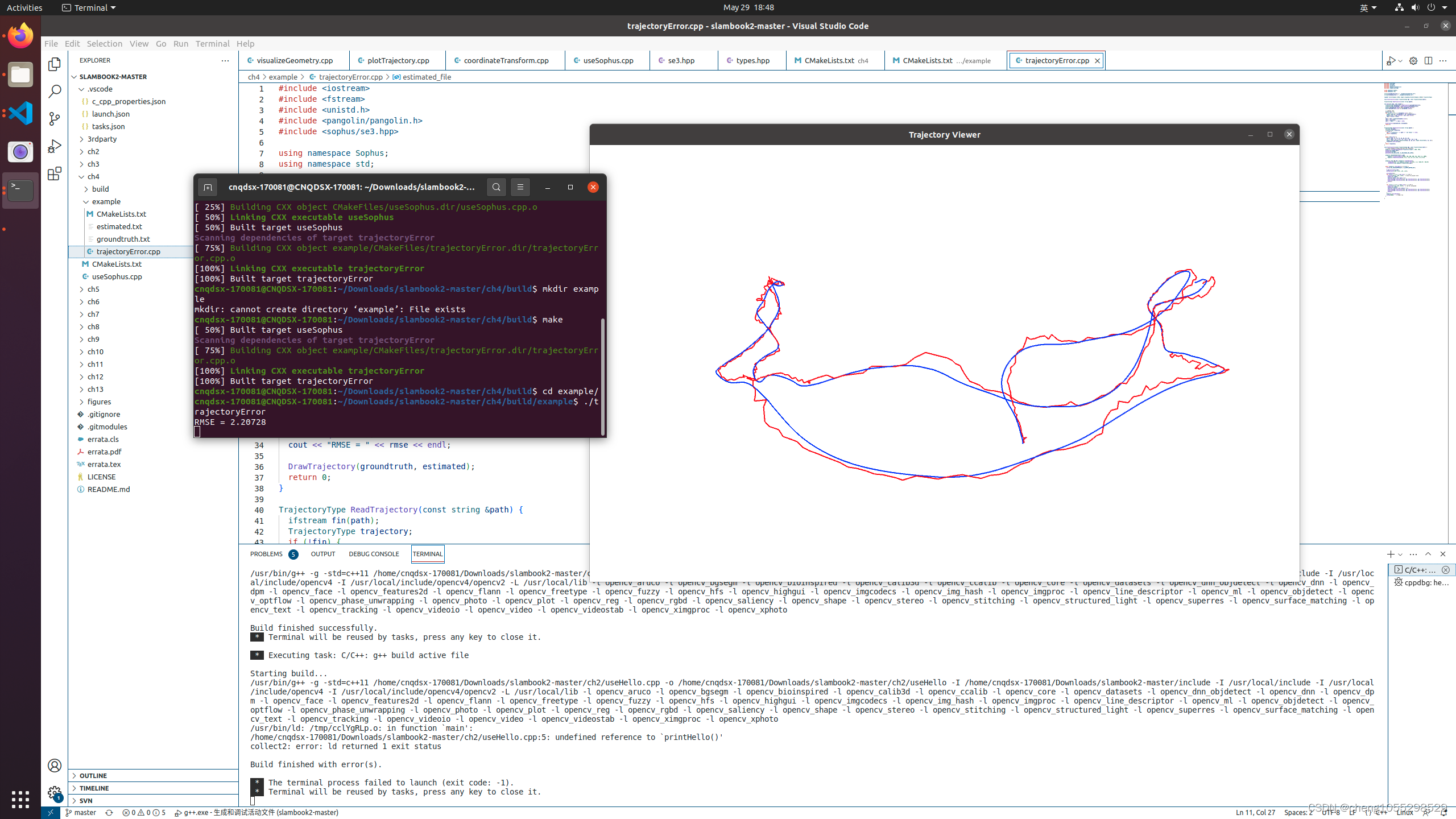视觉slam十四讲踩坑集合_eigen::isometry3d::identity() error: ‘identity’ is-CSDN博客