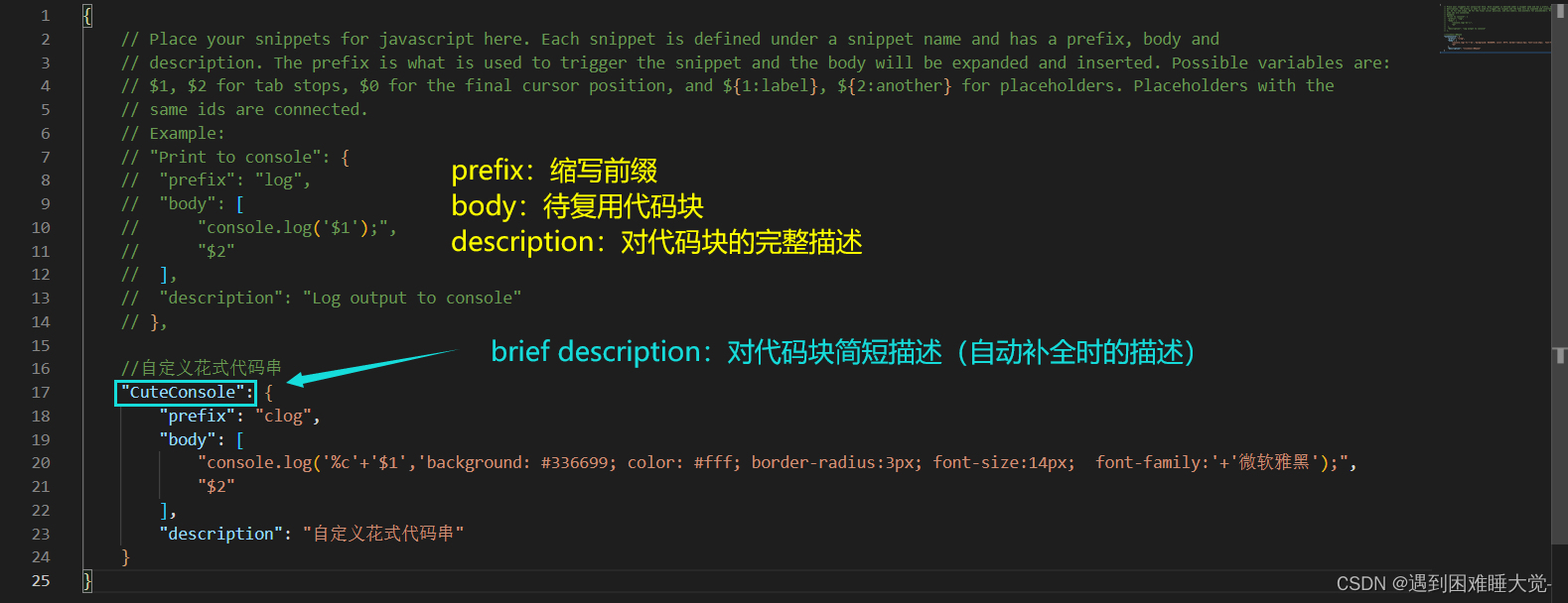 vscode控制台输出“彩虹花式代码”+自定义控制台输出样式以及用户代码块的简写设置_vscode console.log简写-CSDN博客