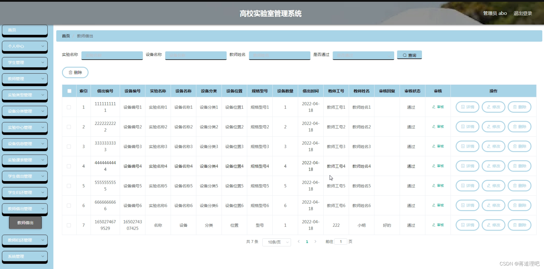 Ssm毕设项目高校实验室管理系统8423k（javavuemybatismavenmysql）实验室管理系统毕设csdn Csdn博客