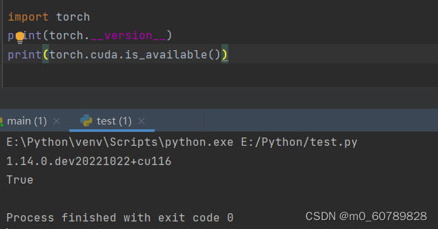 [pytorch] torch.cuda.is_available() False 解决方法（pycharm、cuda11.6）_pycharm terminal cuda false-CSDN博客