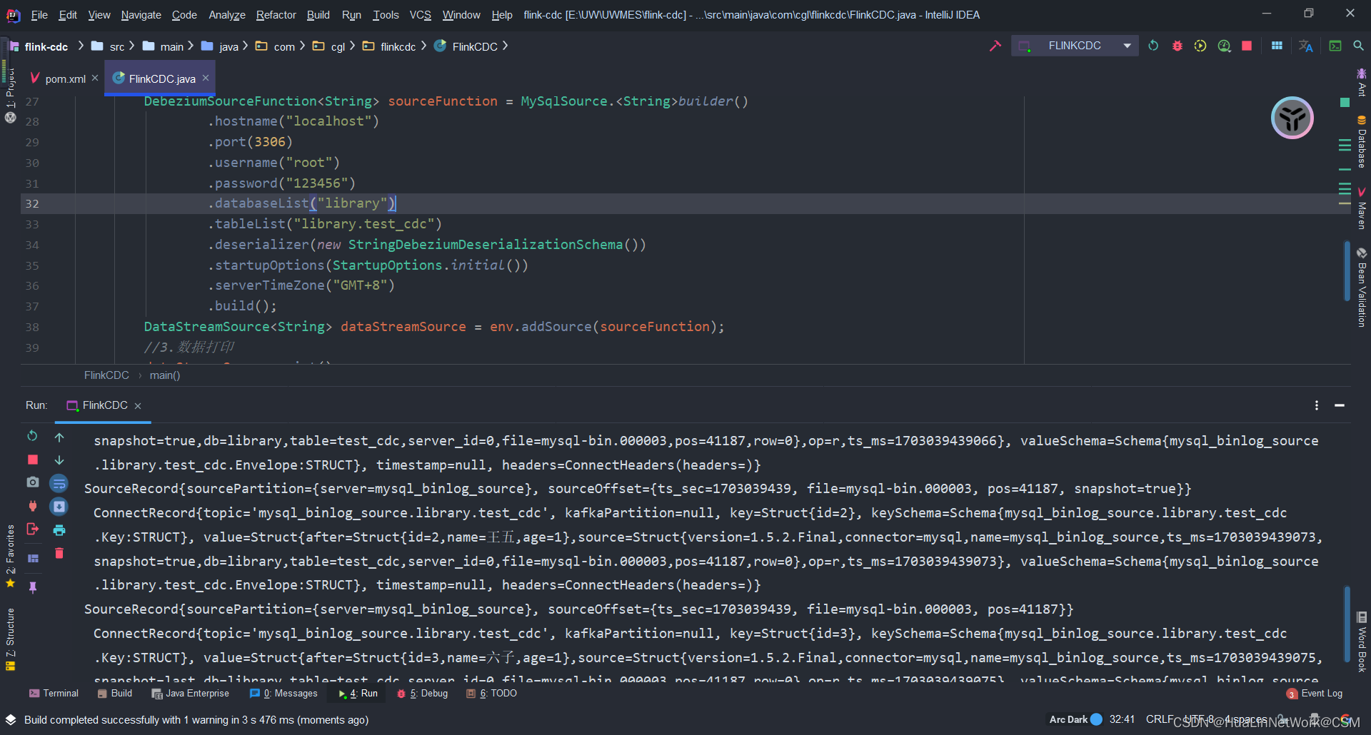 FLinkCDC启动Demo报错Job execution fail_exception in thread "main" org.apache.flink.runtim-CSDN博客