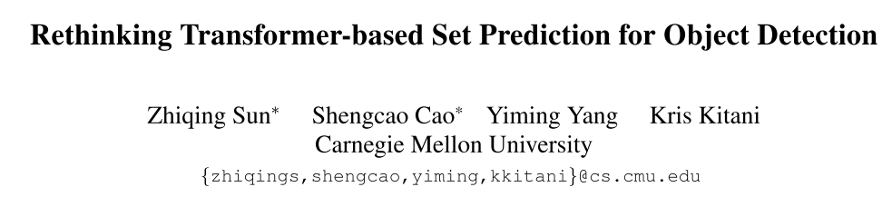 [TSP-FCOS]Rethinking Transformer-based Set Prediction for Object Detection-CSDN博客