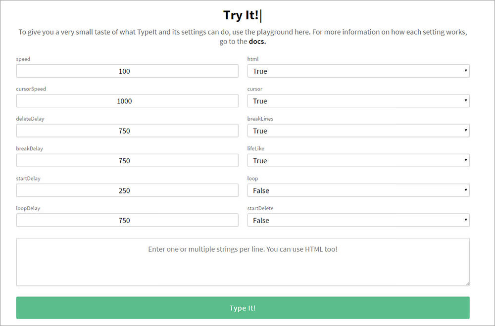 使用jQuery TypeIt键入文本动画的代码-CSDN博客