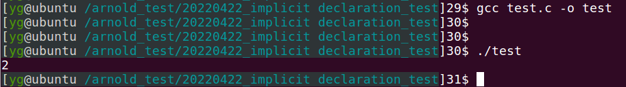 C语言中的隐式声明是什么，有什么危害？warning: implicit declaration of function ‘xxx’-CSDN博客