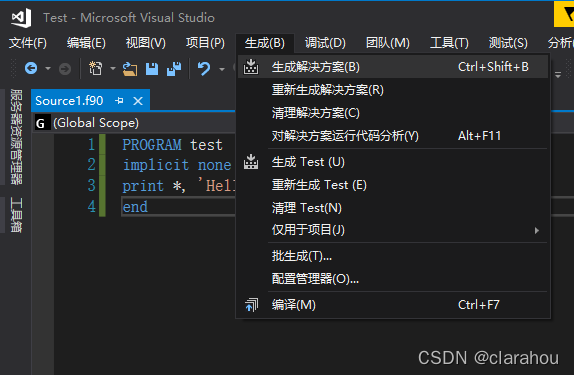Visual Studio 2017入门教程丨如何运行一个Fortran程序_matlab2016a visual studio2017 配置 fortran-CSDN博客