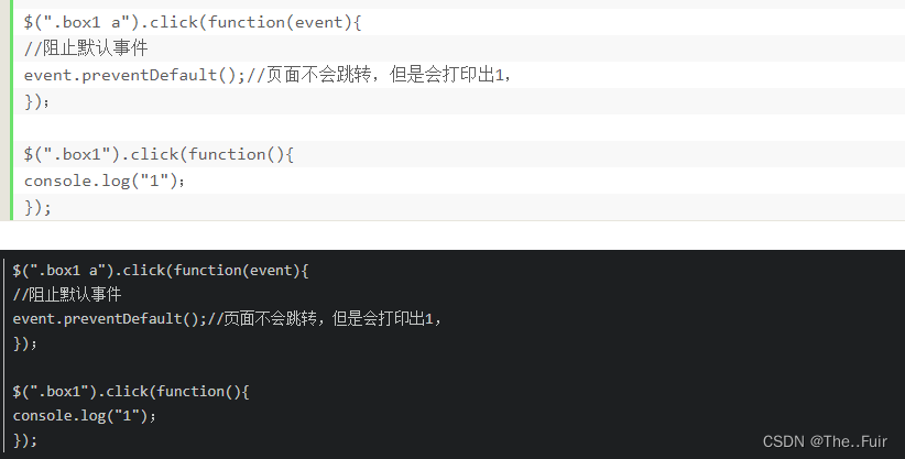 event.stopPropagation()和event.preventDefault()之间的联系-CSDN博客