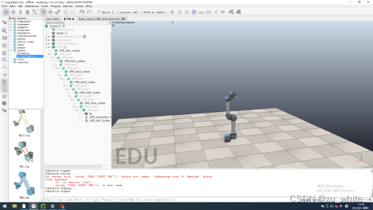 V-REP(Cooprliesim EDU)自学笔记 实现UR5机械臂末端按轨迹移动_coppeliasim ur5 matlab仿真轨迹跟踪-CSDN博客