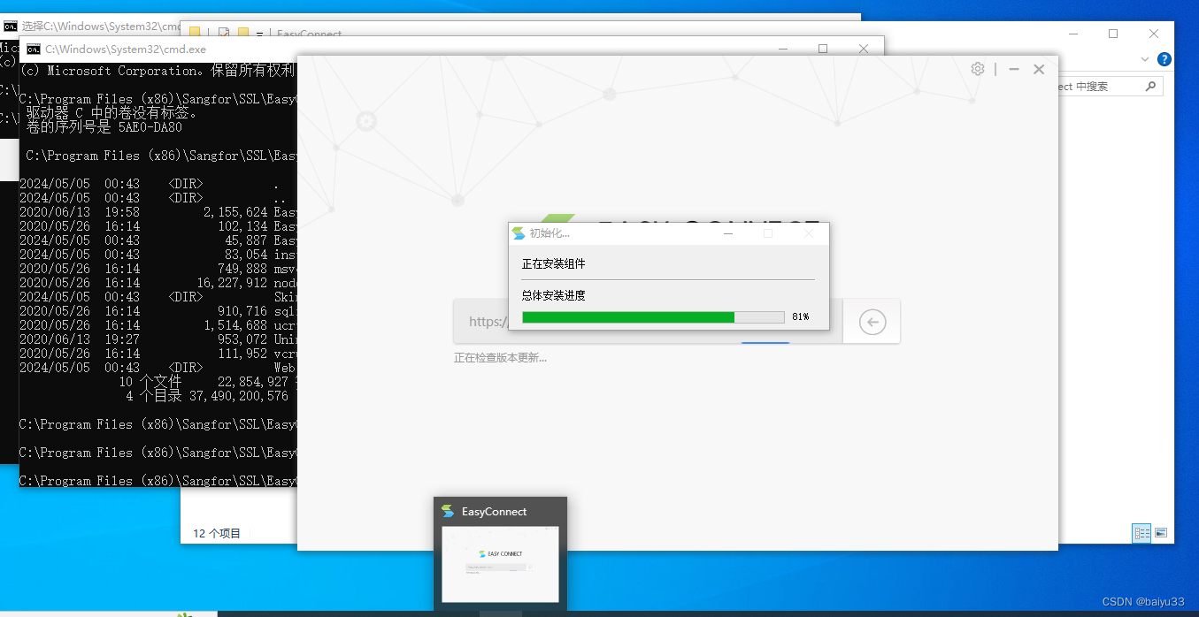 EasyConnect本地环境异常(Windows)_easyconnect本地环境出现异常-CSDN博客