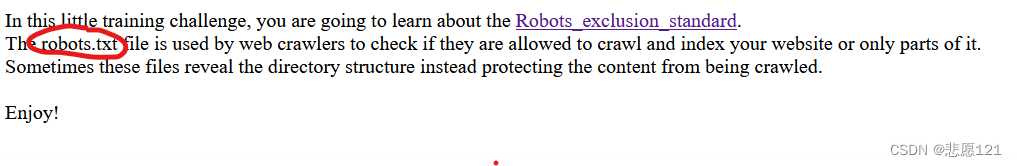 攻防世界Training-WWW-Robots_攻防世界 robots-CSDN博客