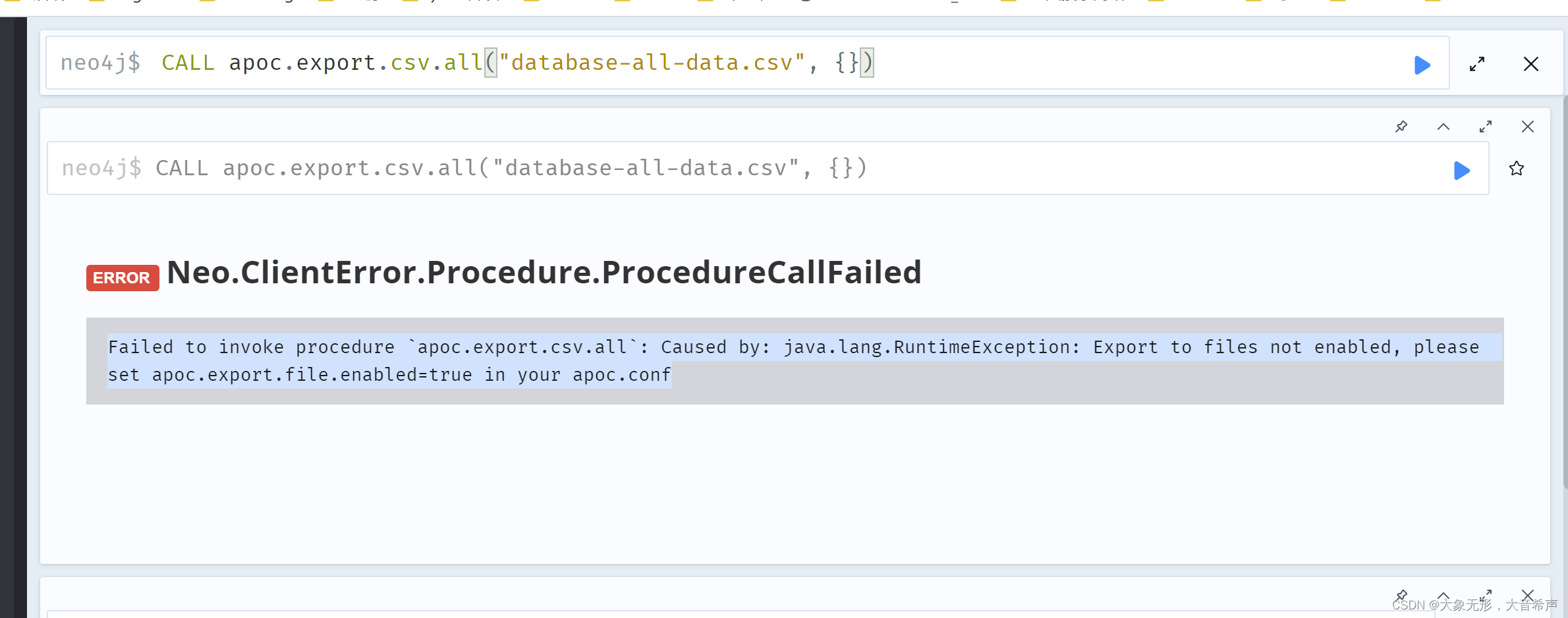 Neo4J入门笔记[2]---导出数据为CSV_neo4j导出csv-CSDN博客