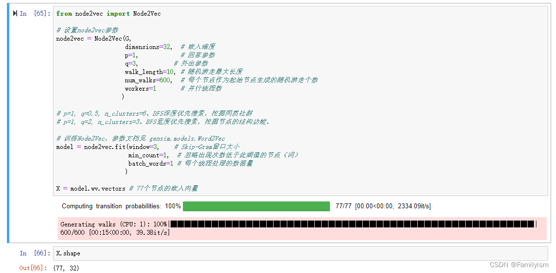 Node2Vec代码实战-《悲惨世界》小说人物图嵌入、Alias Sampling复现_node2vec 实践-CSDN博客