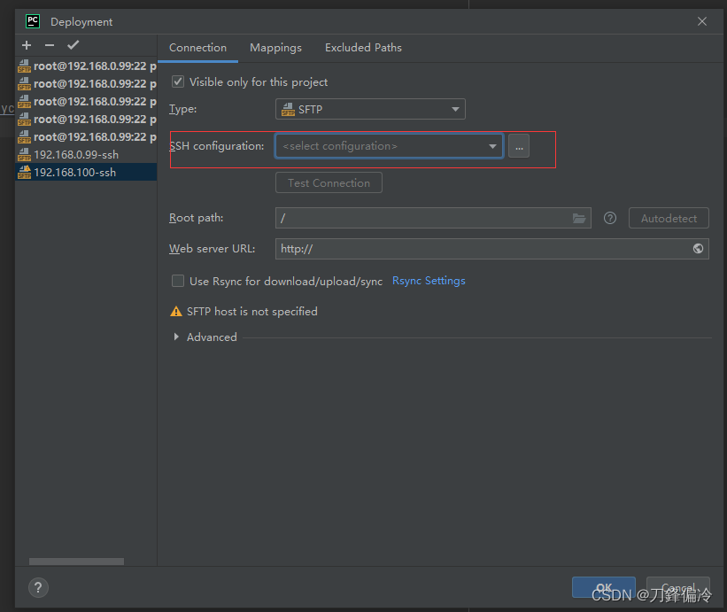 本地Pycharm配置远程服务器开发_pycharm remote host-CSDN博客