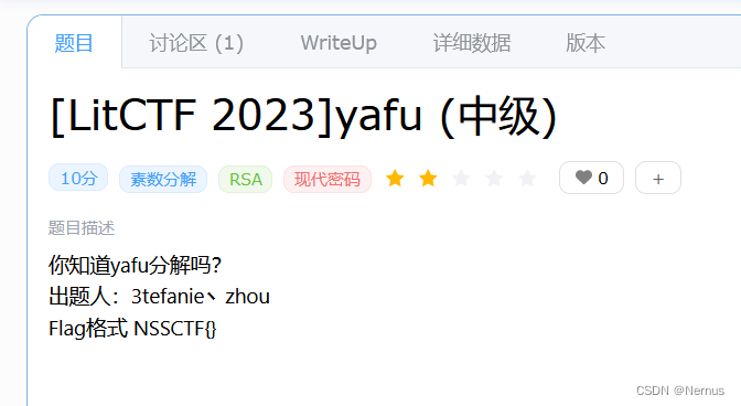 NSSCTF CRYPTO 题解（四）_ctf c1 = f1 + f2 c2 = pow(f1, 3) + pow(f2, 3) asse-CSDN博客