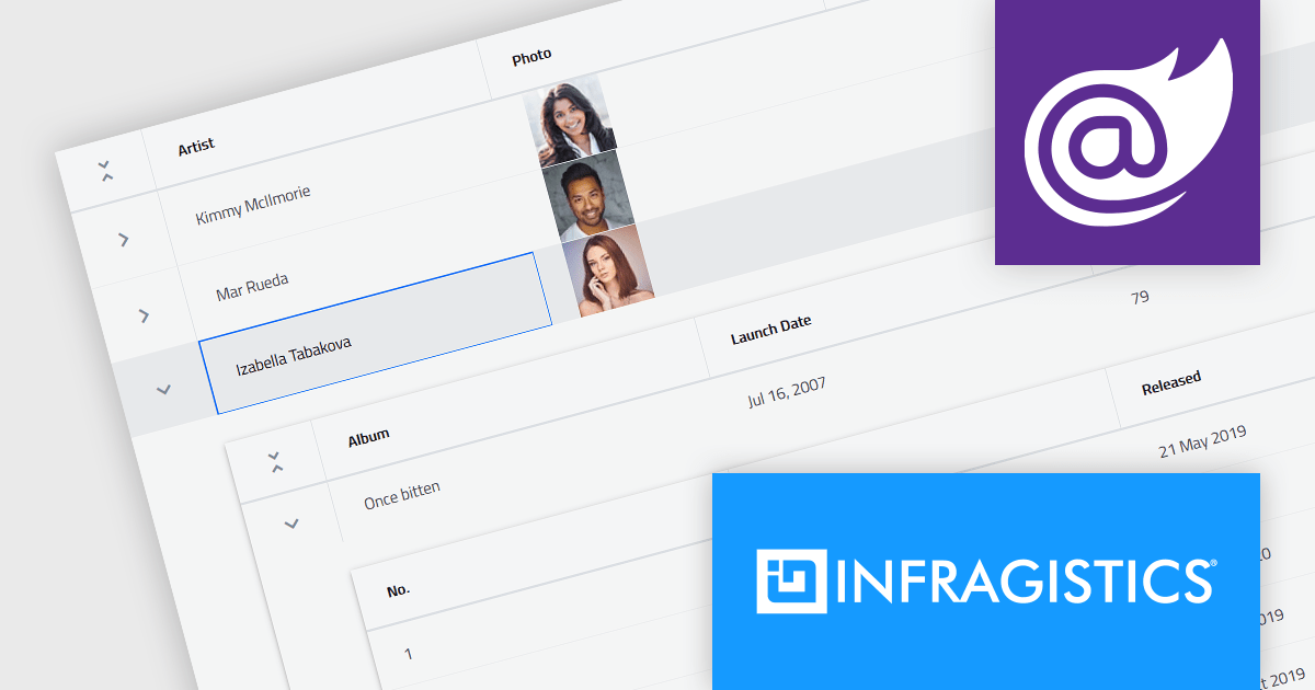 清晰、有组织方式呈现复杂数据-Infragistics UI for Blazor-CSDN博客