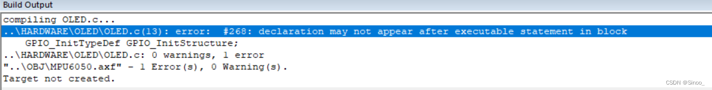 keil STM32报错declaration may not appear after executable statement in block_declartione may not ...