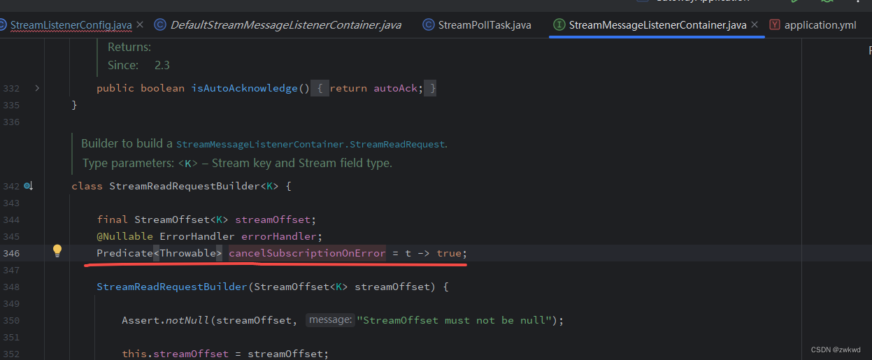 SpringDataRedis Stream 监听框架在Reids 重启的情况下，监听失效问题解决_streammessagelistenercontaineroptions-CSDN博客