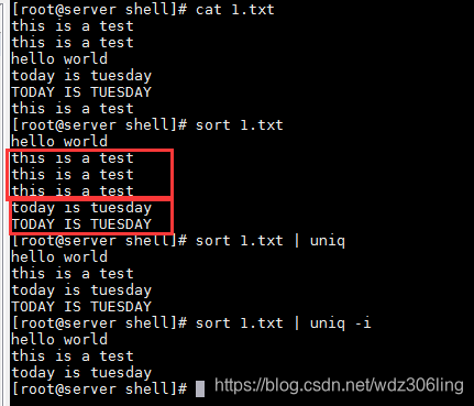 Linux命令--文本处理命令详解uniq_linux txt去重 sort uniq-CSDN博客