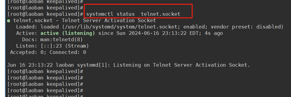 启动telnet.socket时报错，telnet.socket failed to listen on sockets: Address already in use-CSDN博客