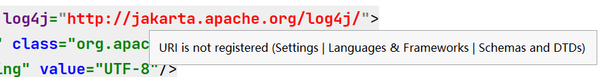 解决Idea中日志文件log4j.xml中http//jakarta.apache.org/log4j爆红，报错此 uri is not registered_idea中运行log4错误-CSDN博客