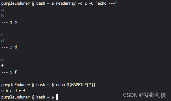 Linux shell编程学习笔记37：readarray命令和mapfile命令_shell readarray-CSDN博客