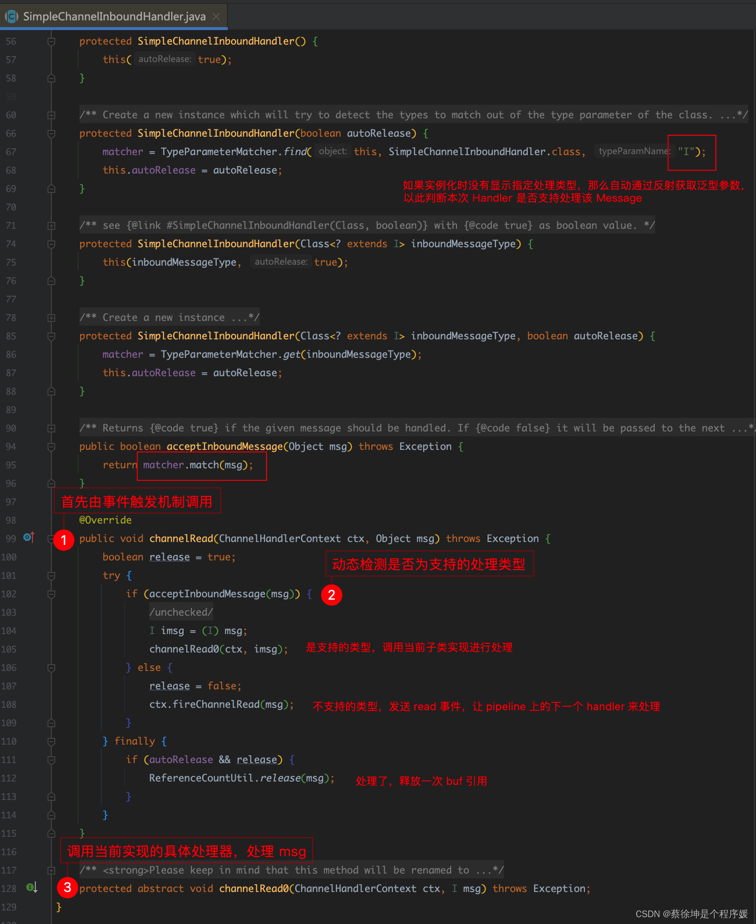 Netty SimpleChannelInboundHandler 自动判断是否需要调用 Handler 处理 Message 的原理-CSDN博客