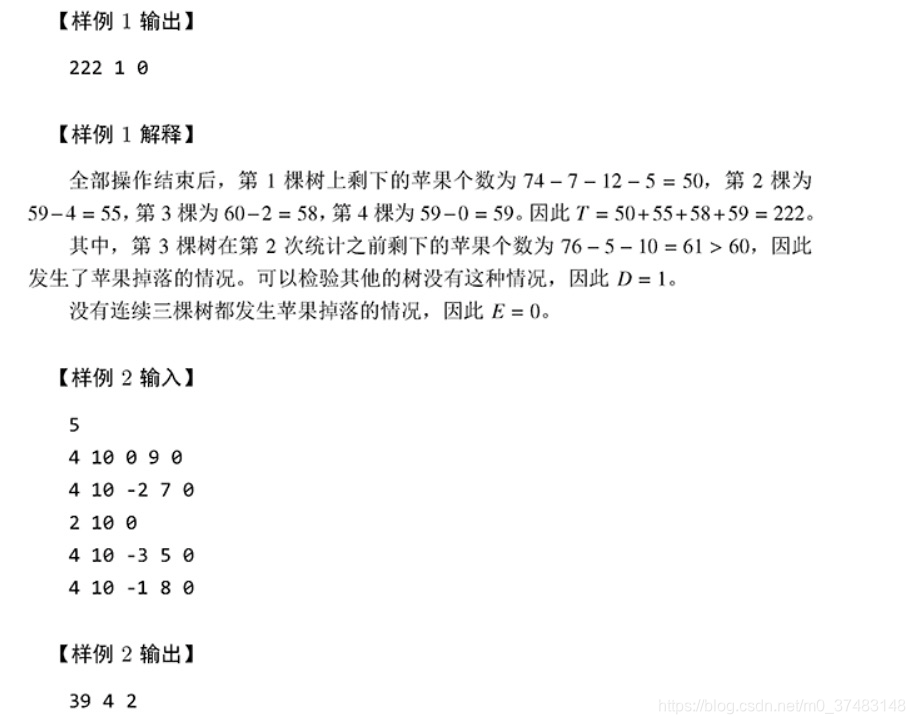CCF CSP刷题记录31——201909-2小明种苹果（续）（Java）_java小明准备把m个同样的苹果-CSDN博客