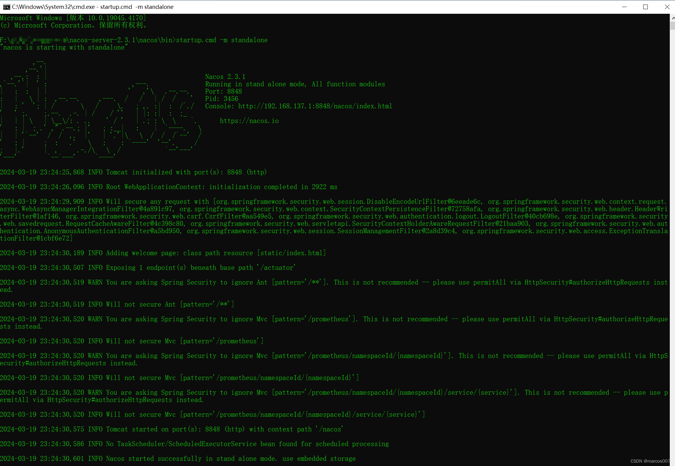 Nacos在windows中直接运行startup.cmd启动闪退_nacos startup.cmd闪退-CSDN博客