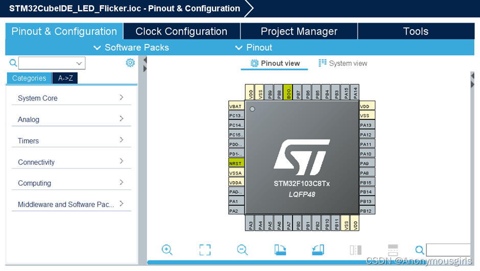 STM32CubeIDE基础学习-LED闪烁实验_stm32cubeide led-CSDN博客