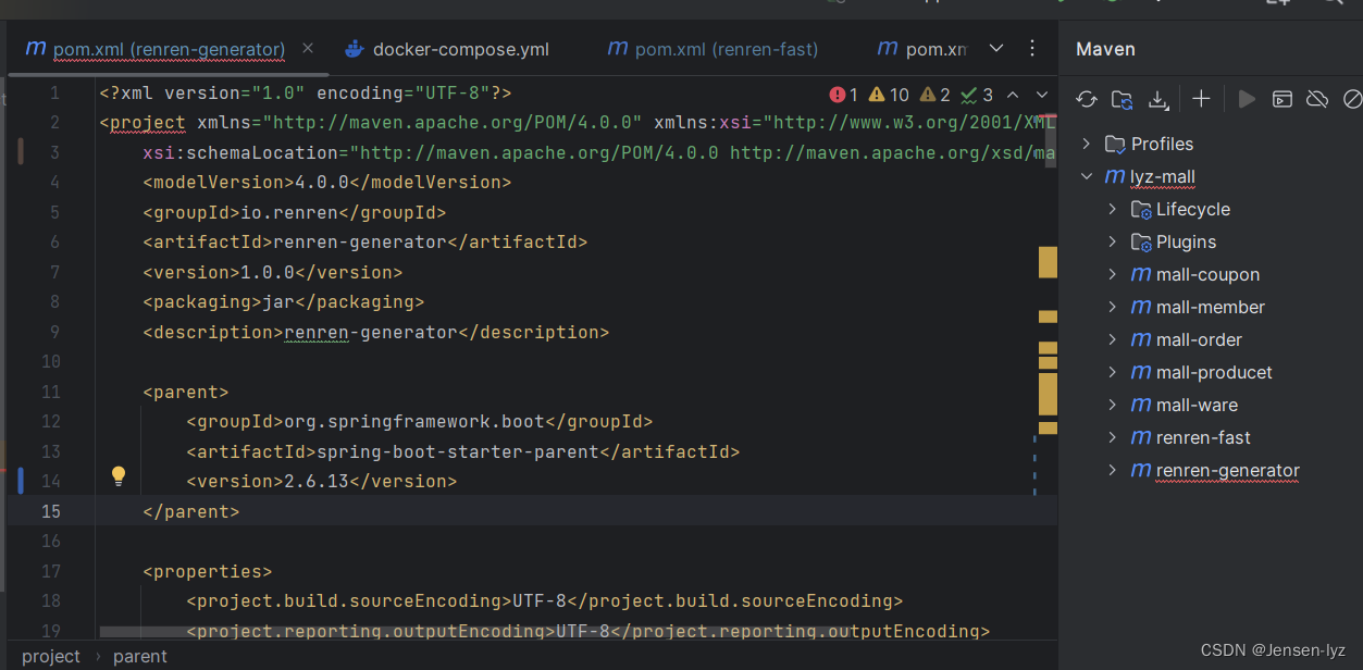 parent.relativePath‘ of POM io......please verify your project structure导入下载模块的maven依赖报错-CSDN博客
