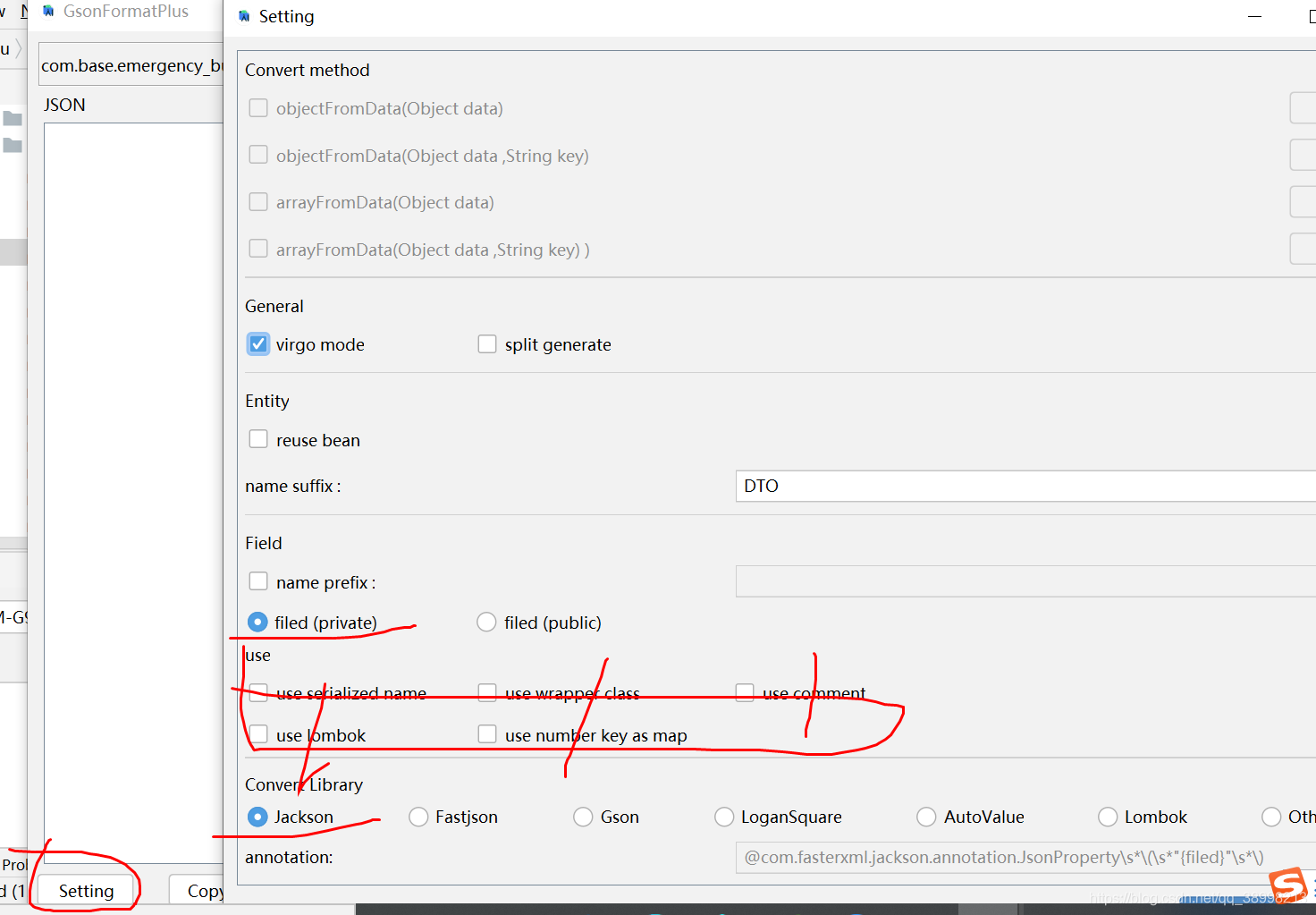 GsonFormatPlus Android Code Generator 右键不出现 右键出现 Generator-＞Copyright Android Code Generator Cod ...