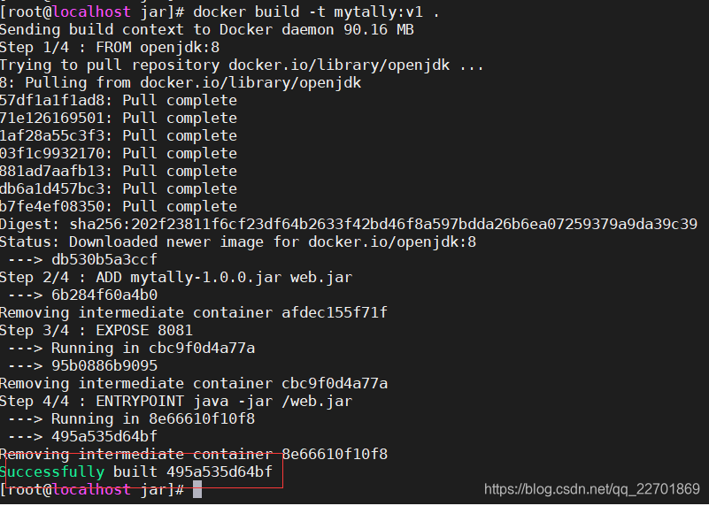 docker使用Dockerfile将springboot项目打包成镜像并成功运行_docker运行springboot项目，dockerfile怎么写-CSDN博客