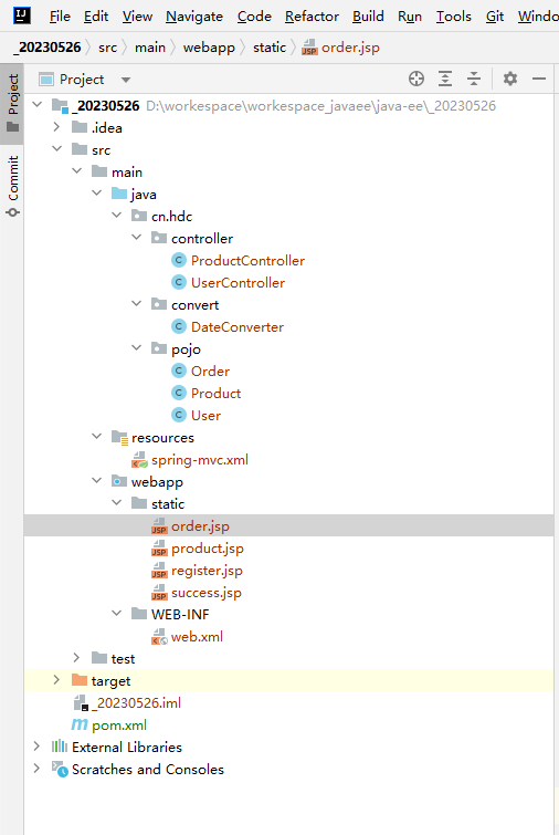Spring Mvc数据绑定和响应spring Mvc基本配置及数据绑定项目截图、运行结果截图。 Csdn博客